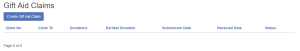 Gift Aid Claims – Gift Aid Recorder Support.