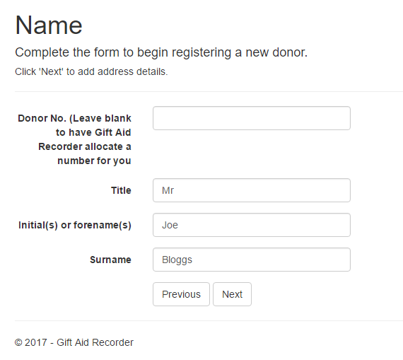 Retail Gift Aid Quick Start Guide – Gift Aid Recorder Support.