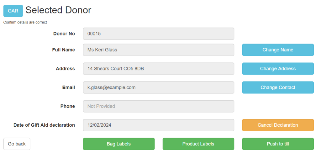 Gift Aid Recorder Retail – Gift Aid Recorder Support.